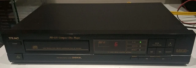 VINTAGE TEAC PD-135 Compact Disc Player 3 Beam Laser Diode working £29. ...