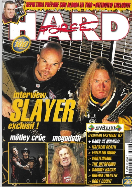 REVUE: HARD FORCE Magazine NS N° 23 Slayer Hagar Motley Crue Megadeth ...