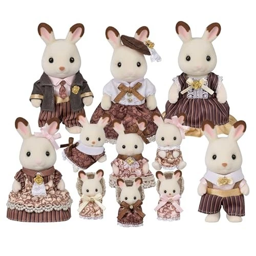 SYLVANIAN FAMILIES CHOCOLATE Rabbit Family 40th Anniversary Set Limited ...