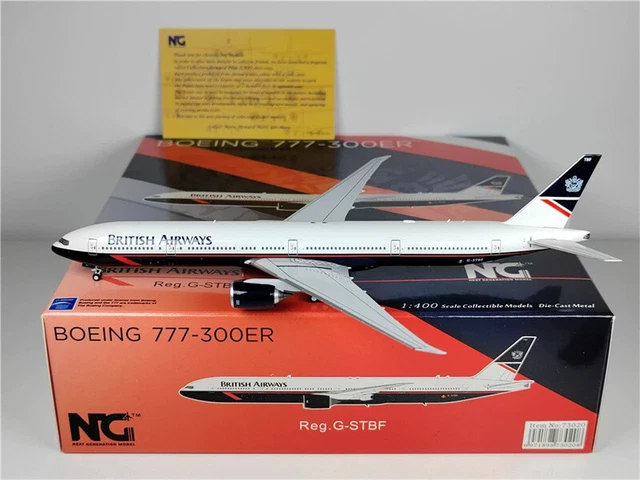 NG MODELS BRITISH AIRWAYS for Boeing B777-300ER G-STBF 1:400 Aircraft ...