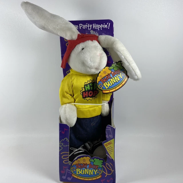 BEAT BOX BUNNY Singing Dancing Hip Hop Vtg Working With Original Box ...