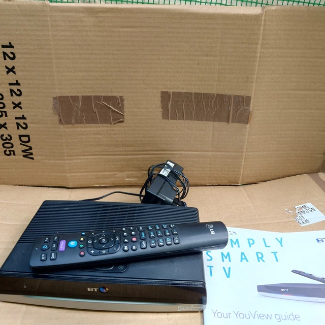 BT DTR-T2110 YOUVIEW+ Freeview HD 500GB Recorder Box, Power, Remote ...