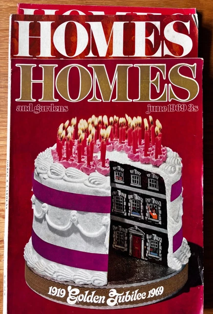 HOMES & GARDENS MAGAZINES 1969 Back Issues RETRO LIVING 1960's £15.00 ...