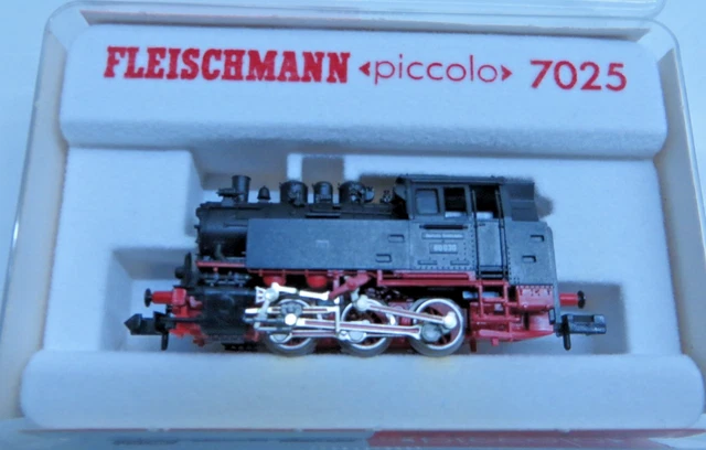 FLEISCHMANN 7025 N Dampflok BR 80 030 der DB makellos geprüft in OVP ...