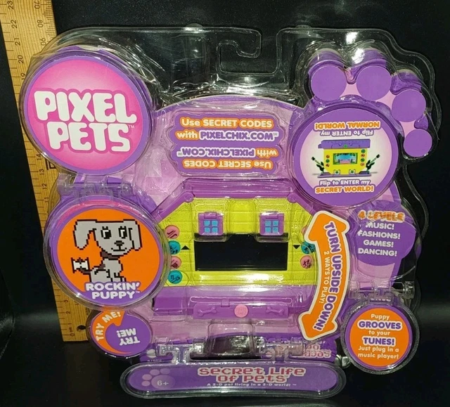 NEW PIXEL PETS Chix Rockn' Puppy Dog Mattel Handheld Game Secret Life ...