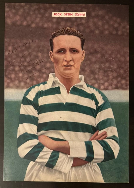 JOCK STEIN CELTIC Manager signed rare 1956 Celtic Player Photo Picture ...