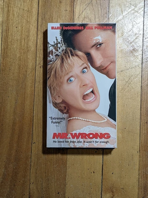 MR. WRONG (VHS, 1996) Ellen Degeneres Bill Pullman $4.99 - PicClick CA