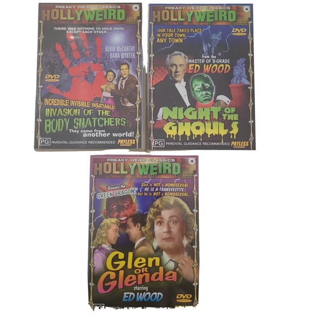 HOLLYWEIRD X 3 DVD's Freaky Weird Classics- Black & White 1953/1956/58 ...