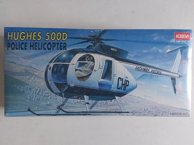 ACADEMY 1/48 HUGHES 500d police helicopter #1643 model helicopter kit £ ...