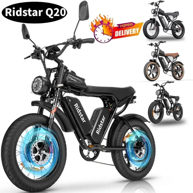 RIDSTAR Q20 ELEKTROFAHRRAD 20'' EBIKE 2000W 40Ah Offroad Mountainbike ...