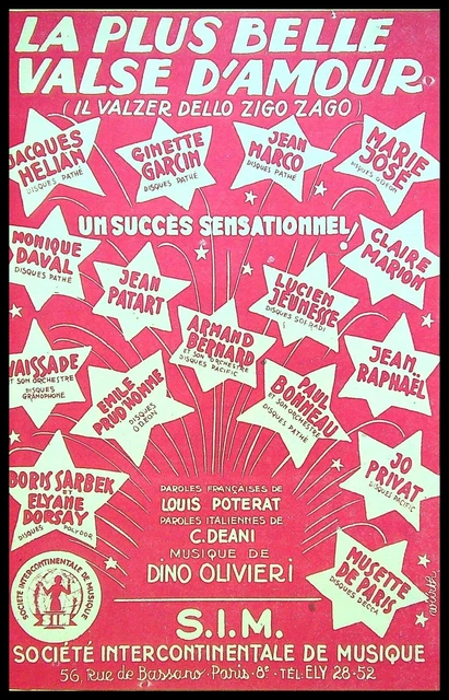 ANCIENNE PARTITION, LA PLUS BELLE VALSE D'AMOUR - Dino Olivieri - Ed. S ... ANCIENNE PARTITION, LA PLUS BELLE VALSE D'AMOUR - Dino Olivieri - Ed. S ...