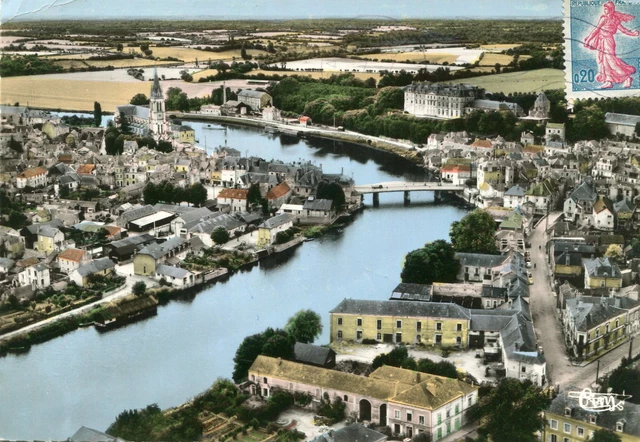 CARTE SABLE SUR SARTHE Vue générale EUR 3,45 - PicClick FR