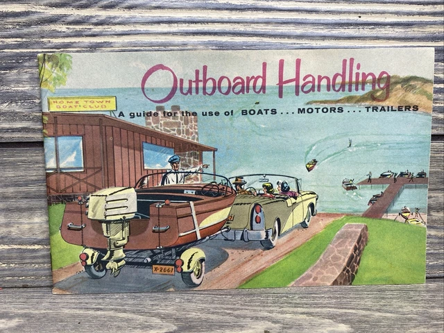 VINTAGE BROCHURE OUTBOARD Boating Club of American Insurance Packet A2 ...