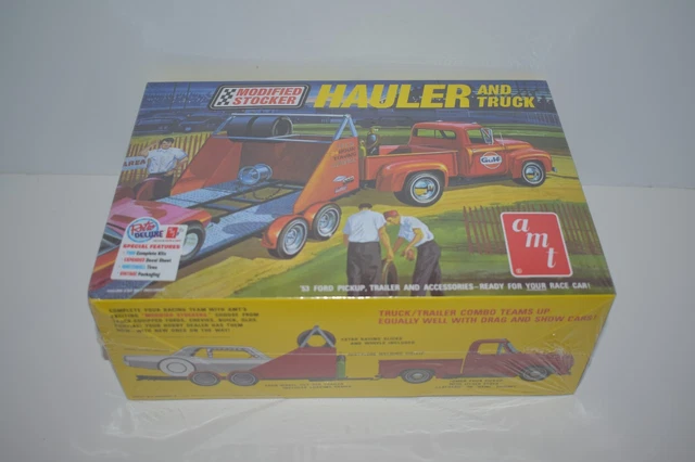 AMT MODIFIED STOCKER Hauler and Truck 1:25 Scale Plastic Model Kit $60. ...