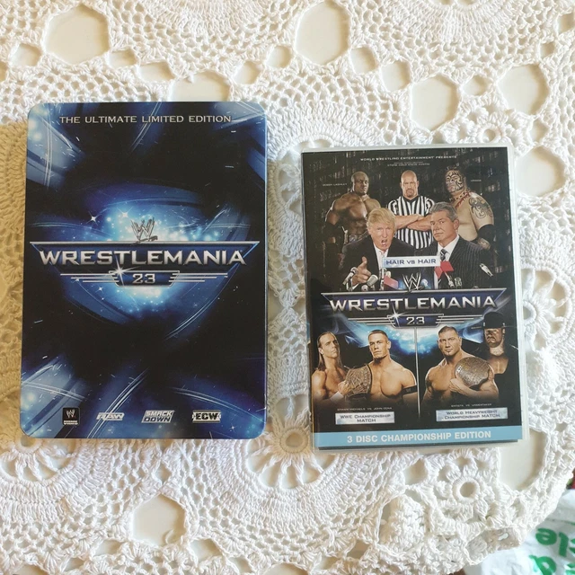 WWE WWF WRESTLEMANIA 23 DVD 3 Disc Ultimate Edition smackdown raw $14. ...