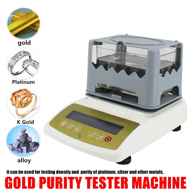 DIGITAL METAL DENSIMETER Density Electronic Gold Purity Tester Machine ...