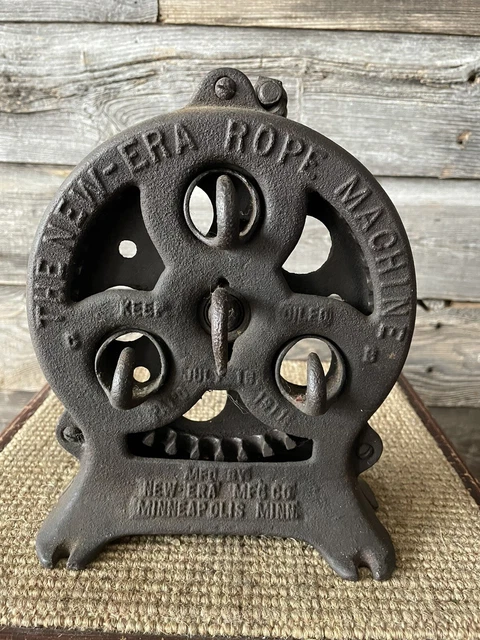 VINTAGE ROPE MAKER New Era Rope Machine 4Hook $550.00 - PicClick CA