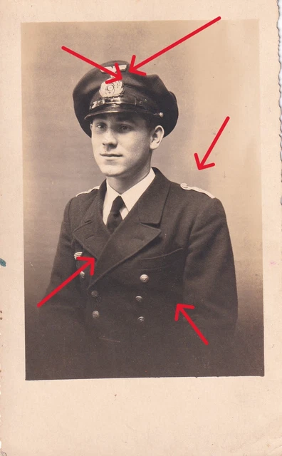 WK2 2WK FOTO Studio Portrait Soldat Matrose Kriegsmarine EUR 8,00 ...