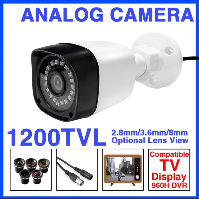 1200TVL HD OUTDOOR CCTV Camera - IP66 Waterproof, Analog CVBS TV ...