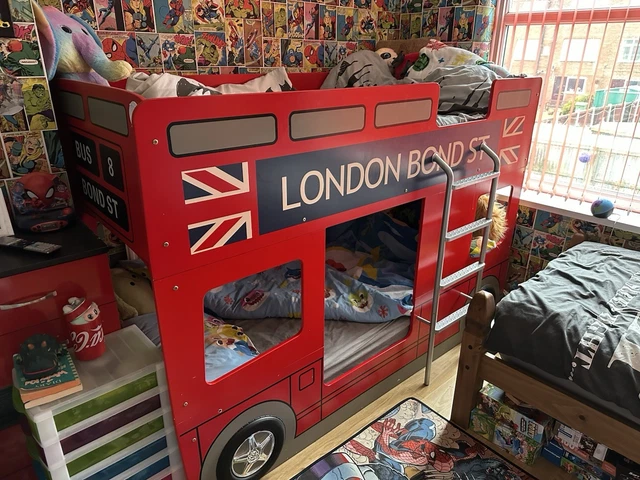 JULIAN BOWEN LON001 Double Decker London Bus Bunk Bed in Red! £187.90 ...