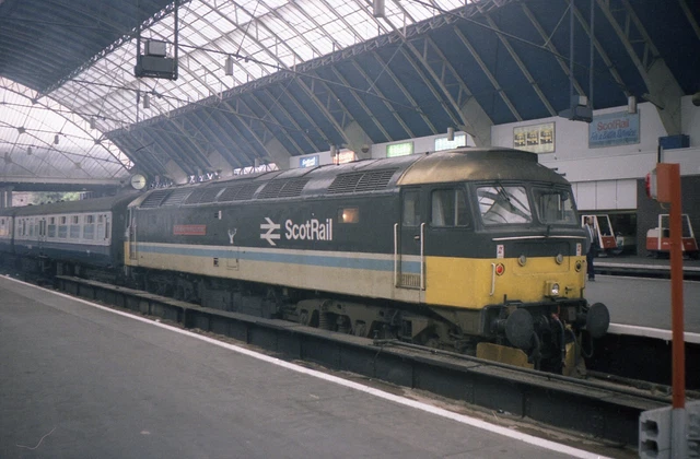 ORIGINAL RAILWAY PHOTOGRAPHIC negative Class 47 47461 at Glasgow Queen ...