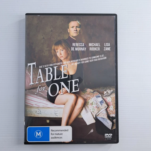 TABLE FOR ONE 1999 DVD Thriller Rebecca De Mornay Michael Rooker Region ...