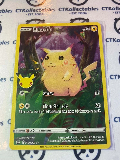 PIKACHU FULL ART #005/025 Pokemon Celebrations 25th Anniversary EUR 2 ...