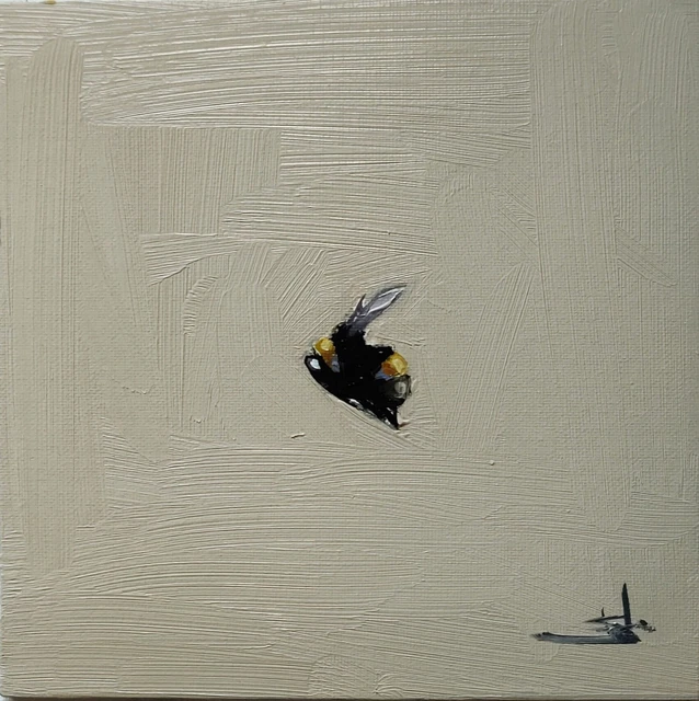 DIPINTO AD OLIO Bombo Api Vivek Mandalia Impressionismo 8X8 Firmato Da ...