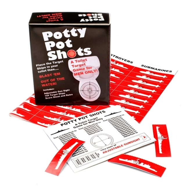 FUNTIME POTTY POT Shots Battleships Toilet Game Stag Party Adults Mens ...