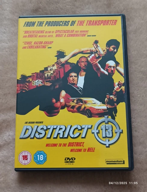DISTRICT 13 DVD (2006) Bibi Naceri, (DIR) Morel, Region 2, Cert 15 £3. ...