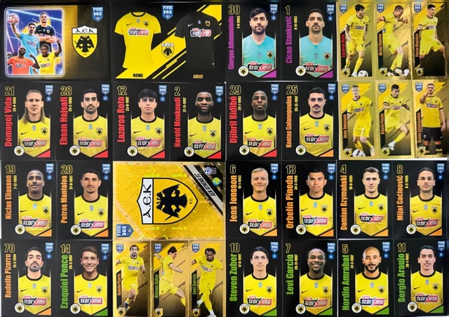AEK ATHENS TEAM Complete 16 Stickers - FIFA 365 2024 Panini £7.19 ... AEK ATHENS TEAM Complete 16 Stickers - FIFA 365 2024 Panini £7.19 ...