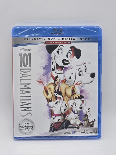 101 DALMATIANS BLU-RAY + DVD + Digital Walt Disney Signature Collection ...