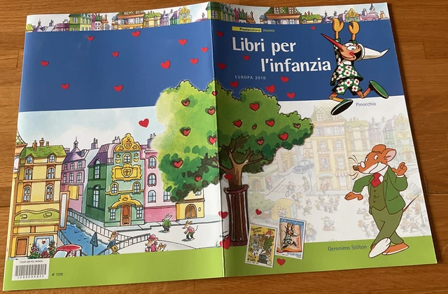 ITALIA REPUBBLICA 2010 Folder LIBRI PER INFANZIA Facciale Euro 17,00 ...