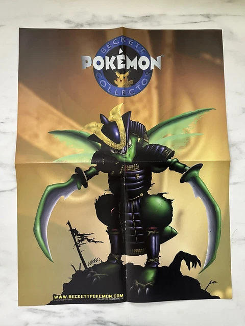 RARE OFFICIAL POKEMON Beckett Collector Game Boy Poster Art Samuari ...