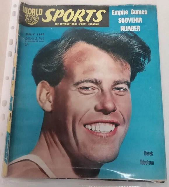 MAGAZINE - WORLD Sports Magazine July 1958 Derek Ibbotson Olympics ...