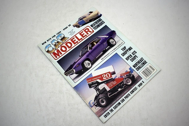 CAR MODELER MAGAZINE Jan 1994 New Model Kits, Weathering Techniques ...