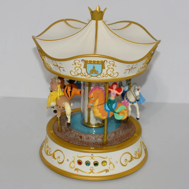 HALLMARK KEEPSAKE 2021 Dreams Go Round Carousel Disney Princess W/Power ...