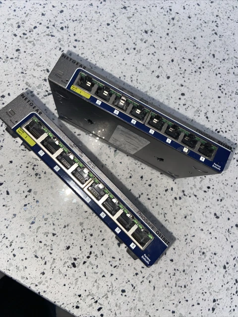 NETGEAR PROSAFE GS108T v2 8 Port Gigabit Switch X 2 £29.99 - PicClick UK