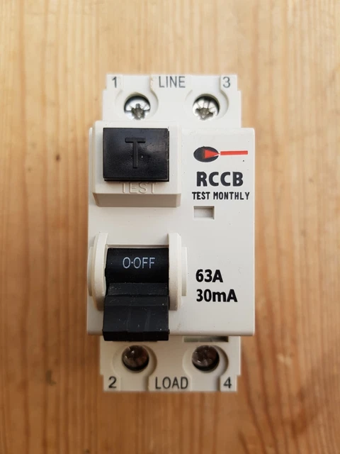CGD 63/30/2 63A 30mA DP RCCB 63 AMP BSEN 61008-1 LEWDEN CGD-63/30/2 RCD ...