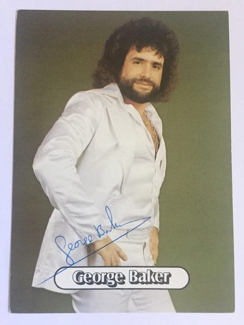 GEORGE BAKER SIGNÉ carte musicale signature autographe signature signé ...