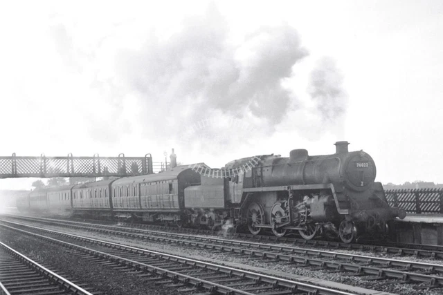 PHOTO BR British Railways Steam Locomotive Class 4MT 76022 at ...