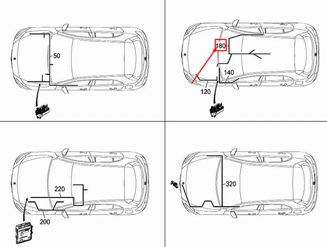 MERCEDES-BENZ A W177 Pyrofuse Wiring Harness A1775400720 NEW GENUINE £ ...
