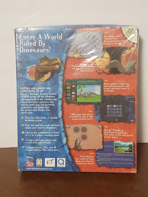 DISNEY'S DINOSAUR 2000 Computer Game Activity Center New Mac Or PC CD ...