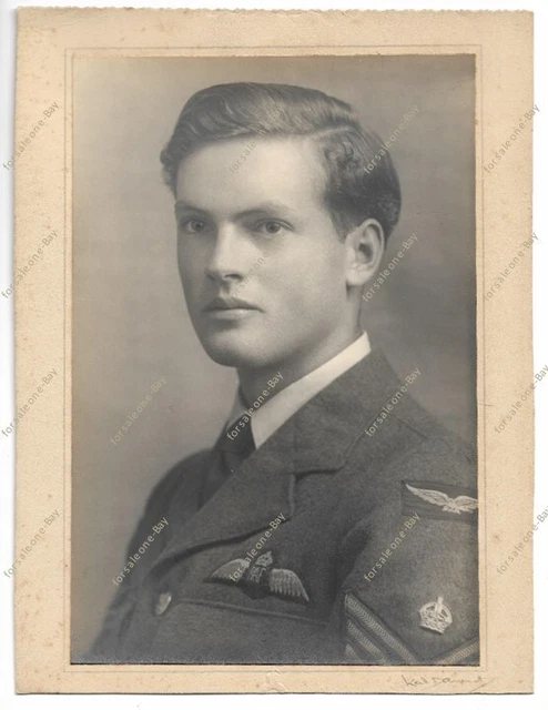WW2 PHOTO ROYAL Air Force pilot, named, died 1946, RAF Cranwell ...
