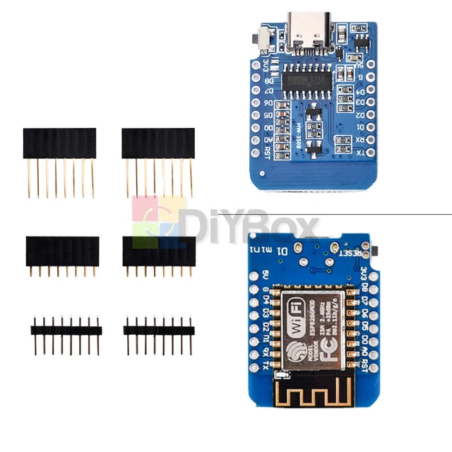 WEMOS D1 MINI ESP8266 ESP-12F WIFI Development Board CH340G TYPE-C ...