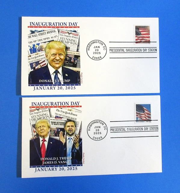 DONALD J. TRUMP, Jd Vance 2025 Presidential Inauguration Set Of 2 ...