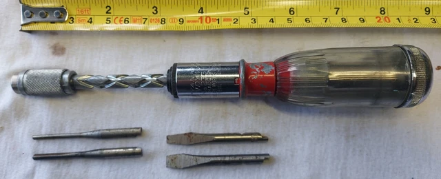 STANLEY YANKEE HANDYMAN Pump Action Screwdriver 233H Sheffield England ...