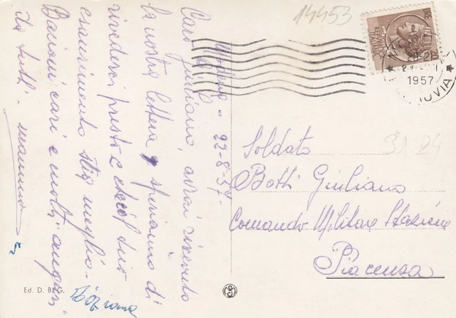 CARTOLINA *31 MODENA Emilia Romagna Largo Garibaldi Storia Viaggiata ...