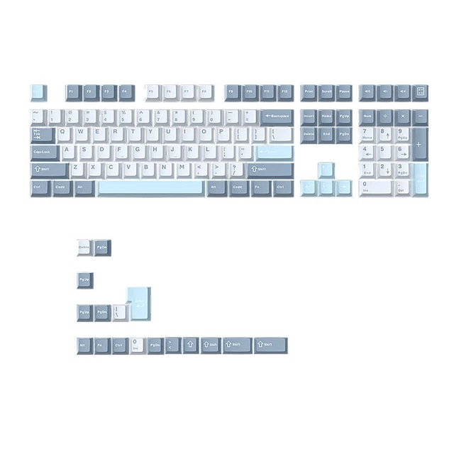 125 TOUCHES PBT Shot Keycaps Set Key Caps Cherry Height pour Clavier de ...
