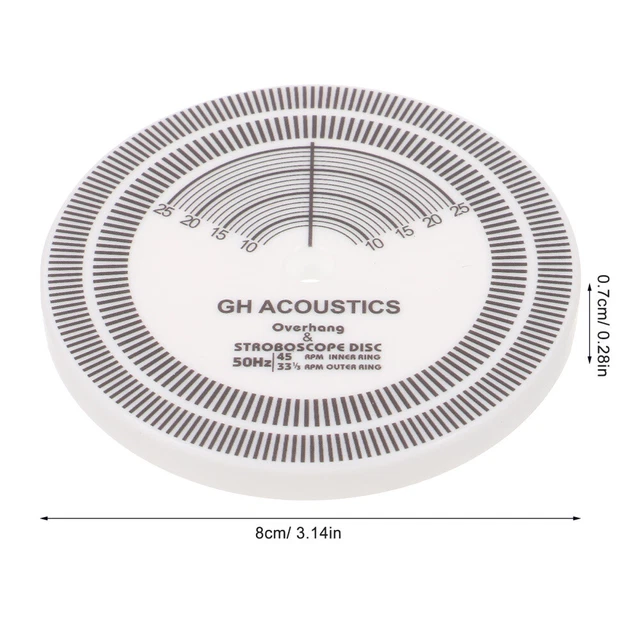 VINYL RECORD SPEED Tester Practical Vinyl Turntables Record Tachometer ...